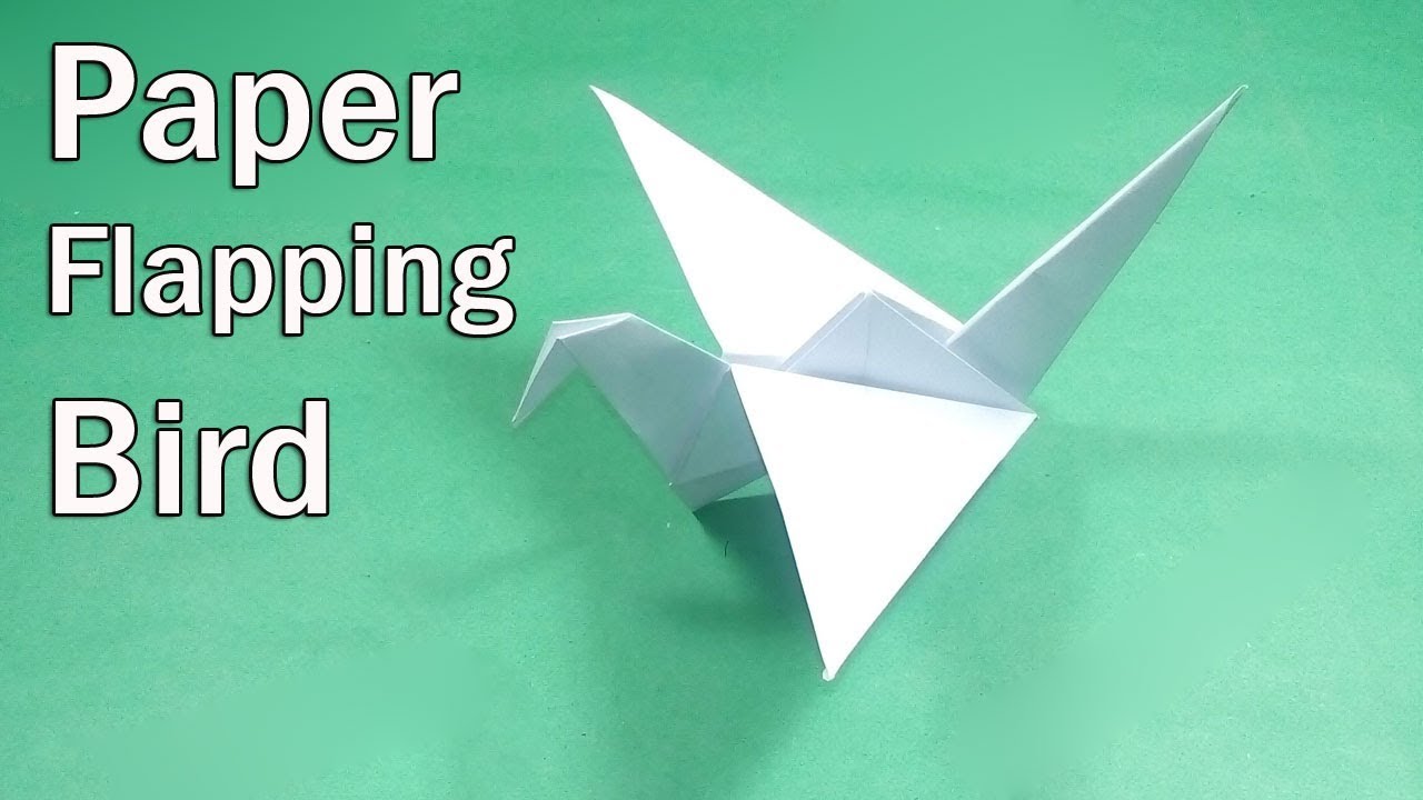How To Make An Origami Flapping Bird Paper Flapping Bird Instructions