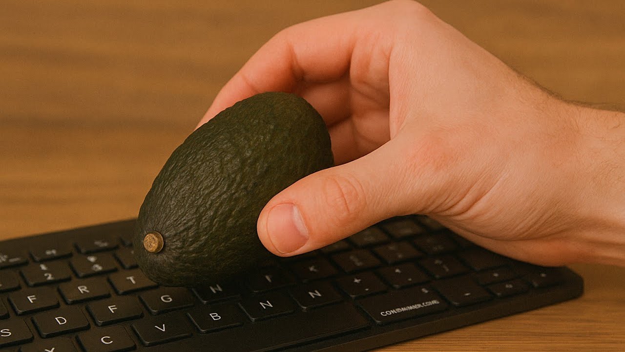 How To Take An Avocado Off A Keyboard - YouTube
