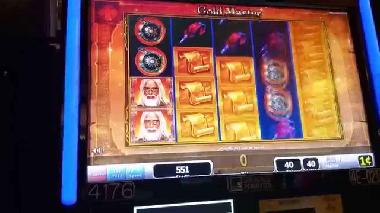 Gold Master slot machine at Mount Airy casino - YouTube
