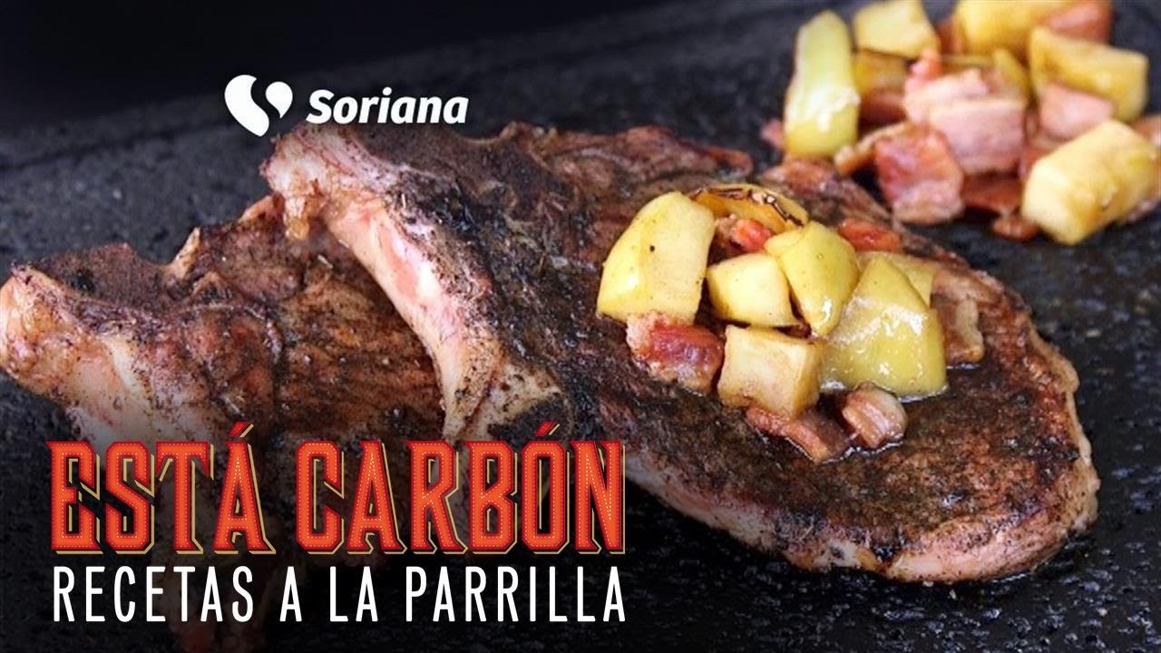 Cowboy de puerco con ceniza de chile | Está Carbón - YouTube