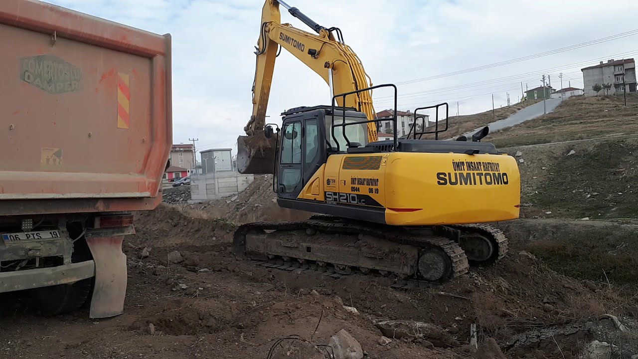 SUMITOMO 210 Calışması ve Şöforlarla Sohbet - YouTube