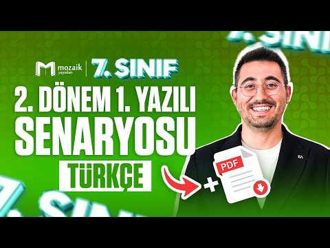 7. Sınıf Türkçe 2.Dönem 1.Yazılı | Genel Tekrar | Yazılı Hazırlık