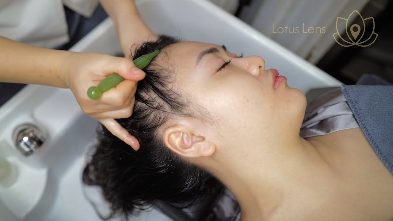 ASMR | The Most Relaxing Hair Spa in the center of Hanoi | Scalp ...