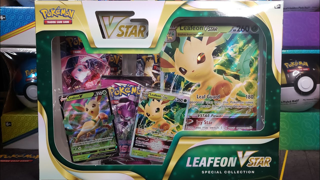 Leafeon VSTAR Special Collection Box Opening - YouTube