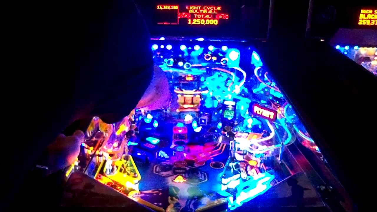 Tron Pro Pinball w/ CoinTaker Leds & mods - YouTube