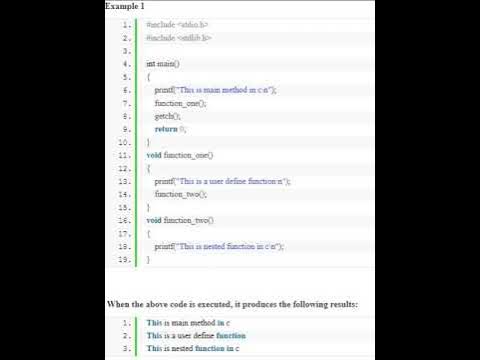 nested functions in C - YouTube