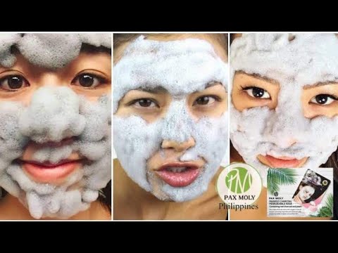 Paxmoly Charcoal Bubble Mask/Korean sheet mask - Review - YouTube