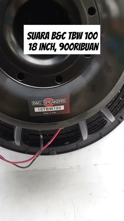 Suara TBW 100, 18 INCH 900 ribuan di bok Nmax🔥. #speakerbalap #B&C #boknmax #speakermurah # ...