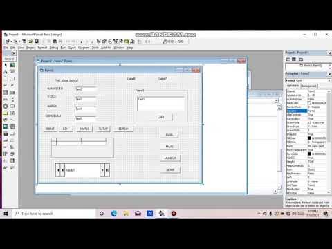 Membuat aplikasi sederhana menggunakan database ms access 2007 - YouTube