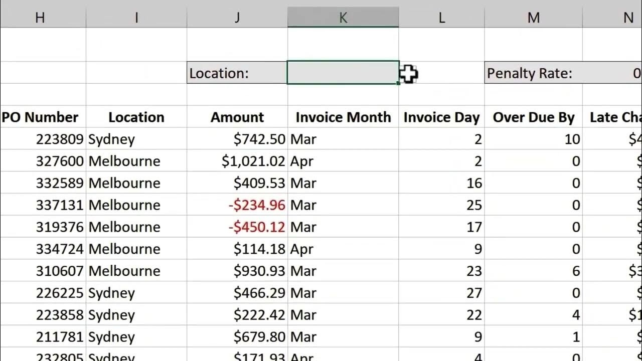 Automating Data Validation with Named Ranges - YouTube