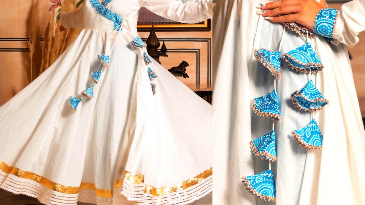 Easy latkan making tutotial || Latkan making at home || Designer lace ...