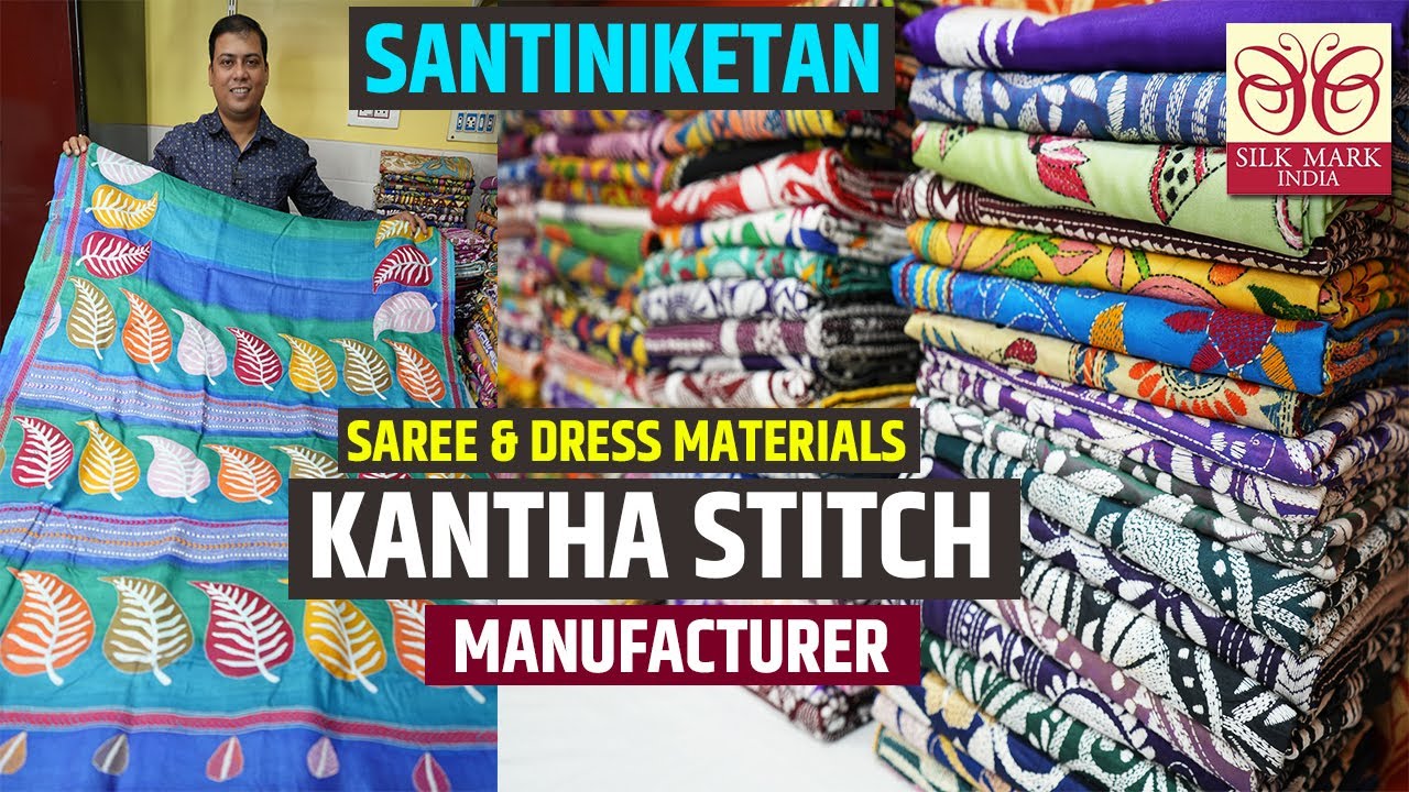 Kantha Stitch ( কাঁথা স্টিচ ) Saree & Dress Materials Manufacturer in Santiniketan, West Bengal ...