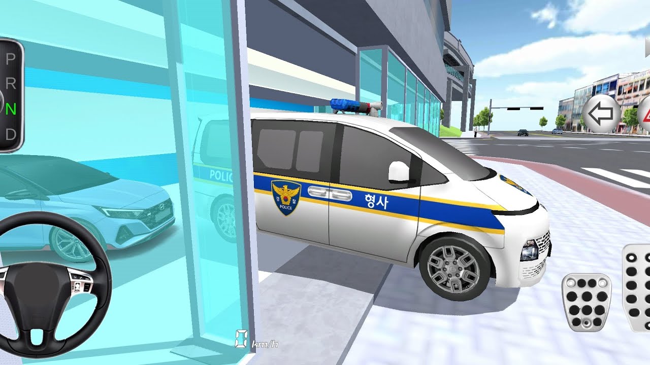 3D Driving Class #26 : Real City Driving - New Police Van Driver ...