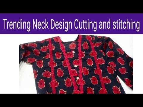 Shuttle & Jiont Lace Neck Design | Ladies Suit Stylish Cutting ...
