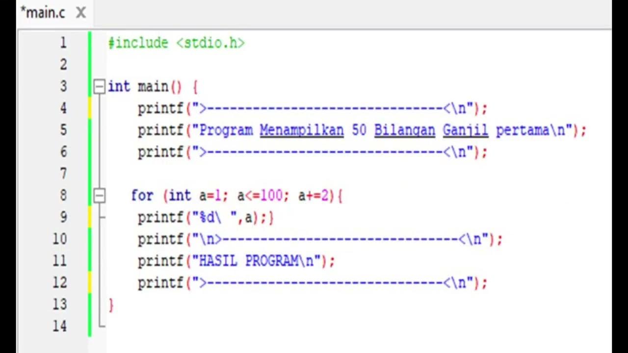 PERULANGAN atau LOOP Pada Bahasa C |CodeBlock| - YouTube