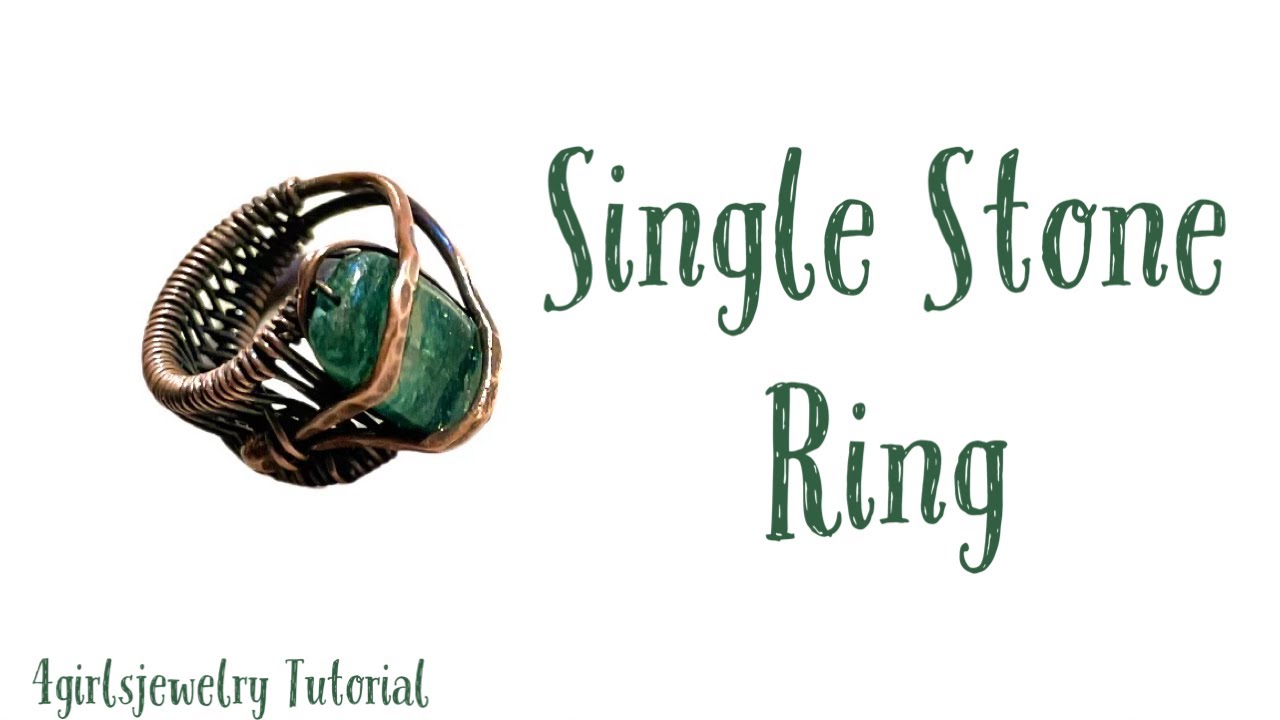 Jewelry Tutorial : Single Stone Ring - YouTube