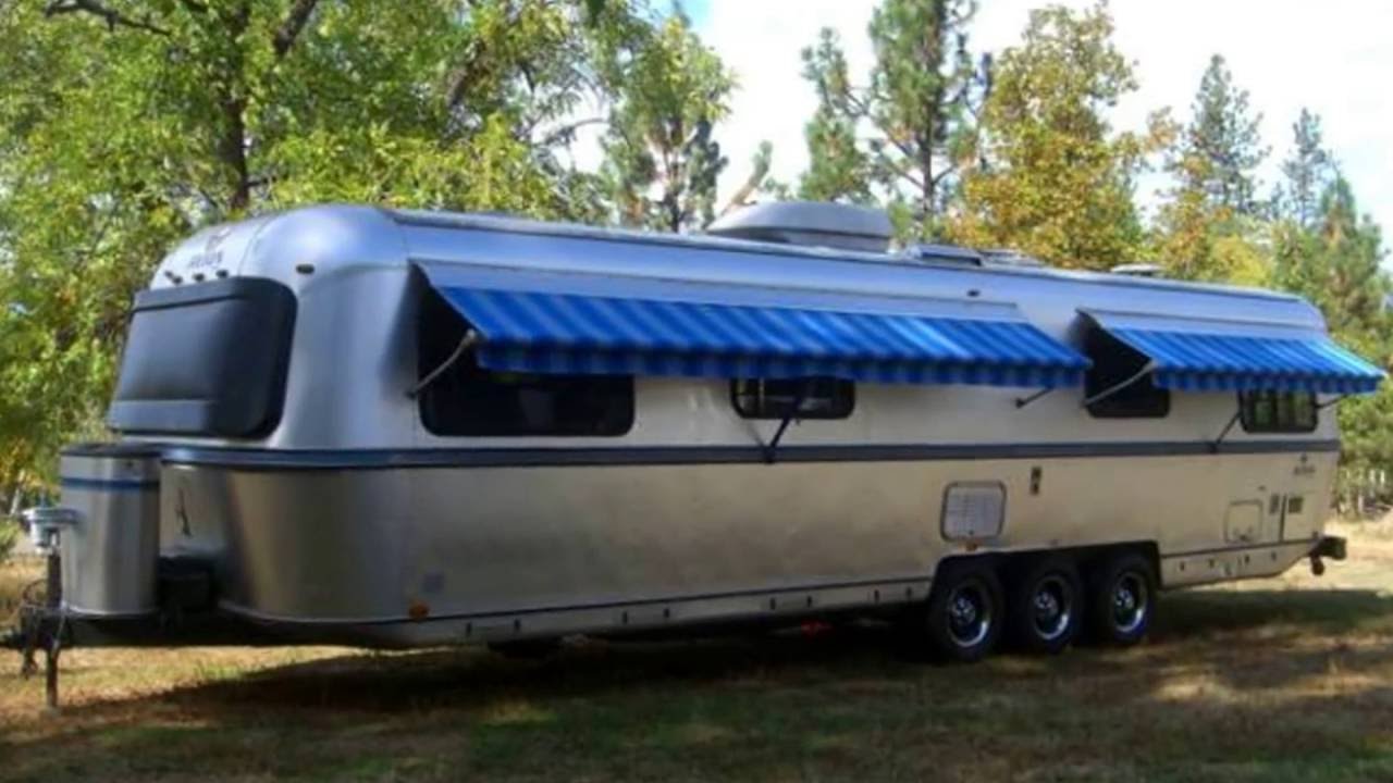 1987 AVION 34W Triple Axle Aluminum Travel Trailer - YouTube
