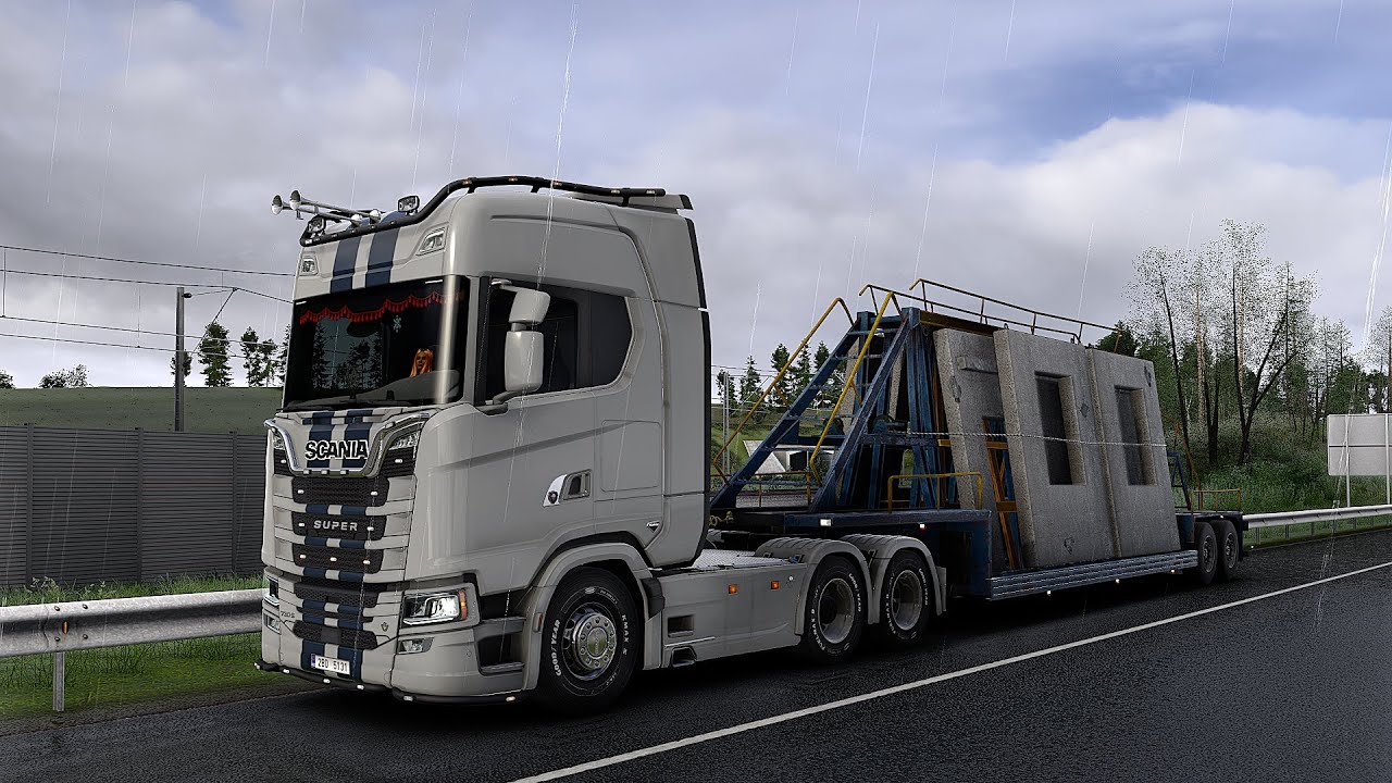 ETS2 Realistic Graphics mod | Extreme Oversize Transport | Euro Truck ...