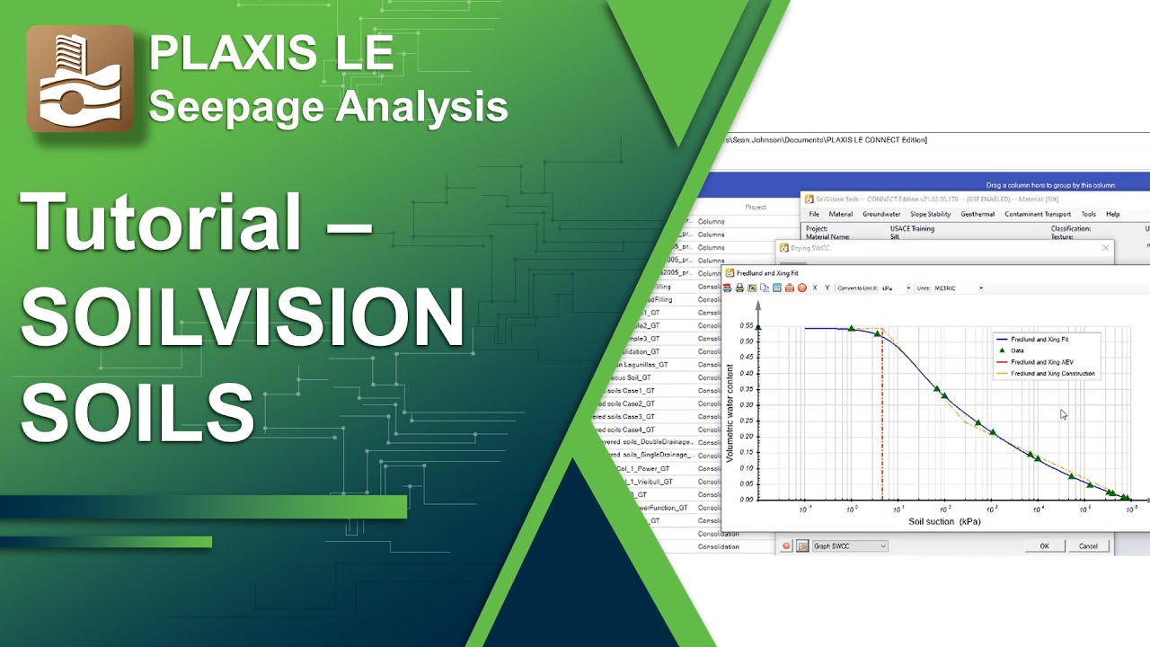 Tutorial : SOILVISION SOILS - 2D/3D Seepage analysis with PLAXIS LE (8/ ...