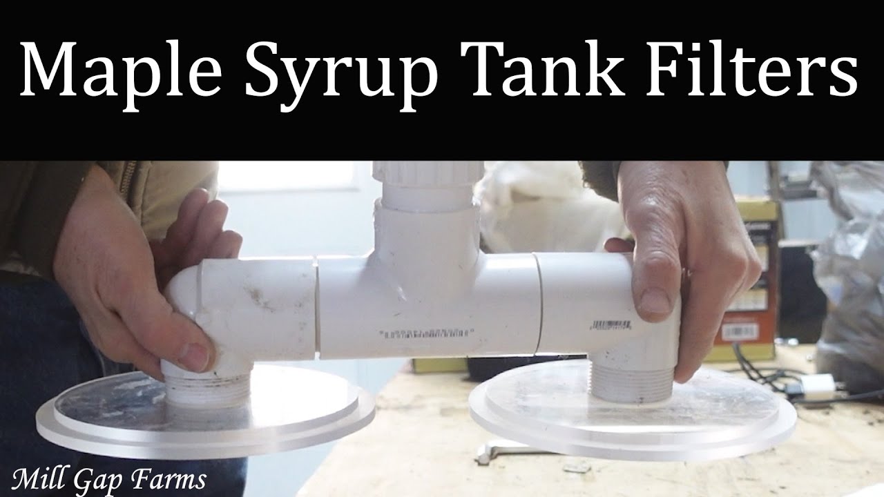 Filter install on Maple Syrup Releaser Tank - YouTube