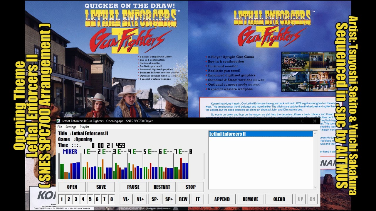 Lethal Enforcers II - Opening Theme (SNES SPC700 Arrangement) - YouTube
