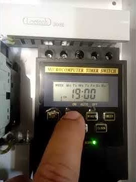การตั้งเวลา MICROCOMPUTER TIMER SWITCH - YouTube