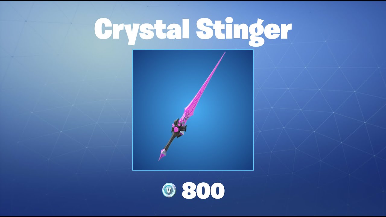 Crystal Stinger | Fortnite Pickaxe - YouTube