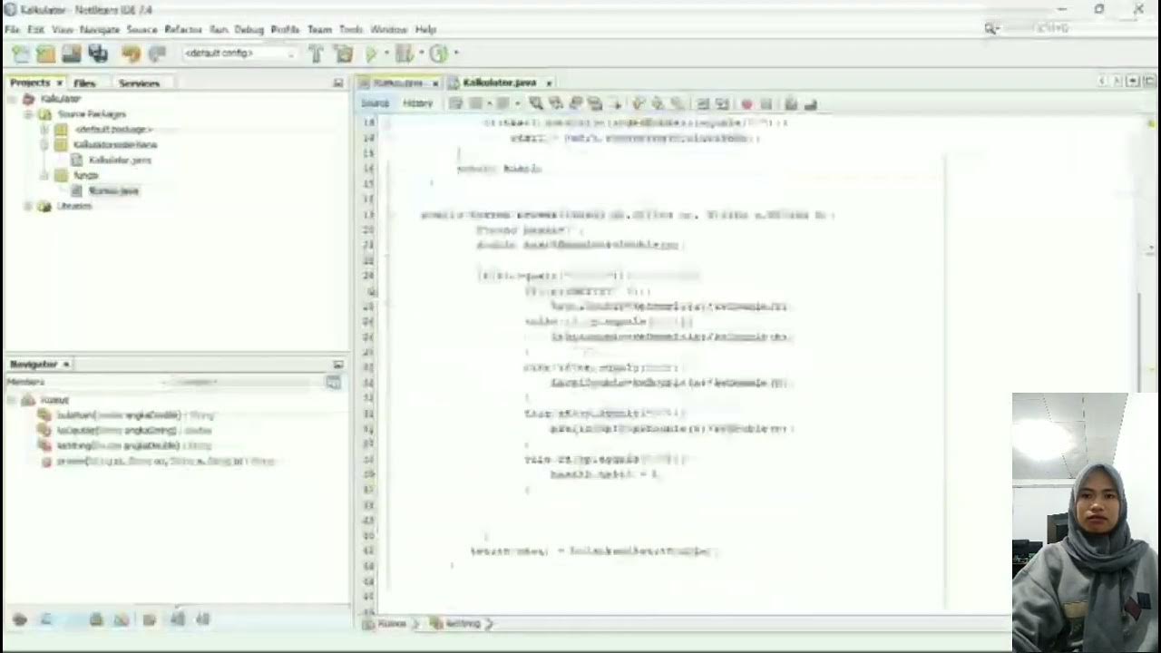 Pembuatan kalkulator pada aplikasi (Netbeans) - YouTube