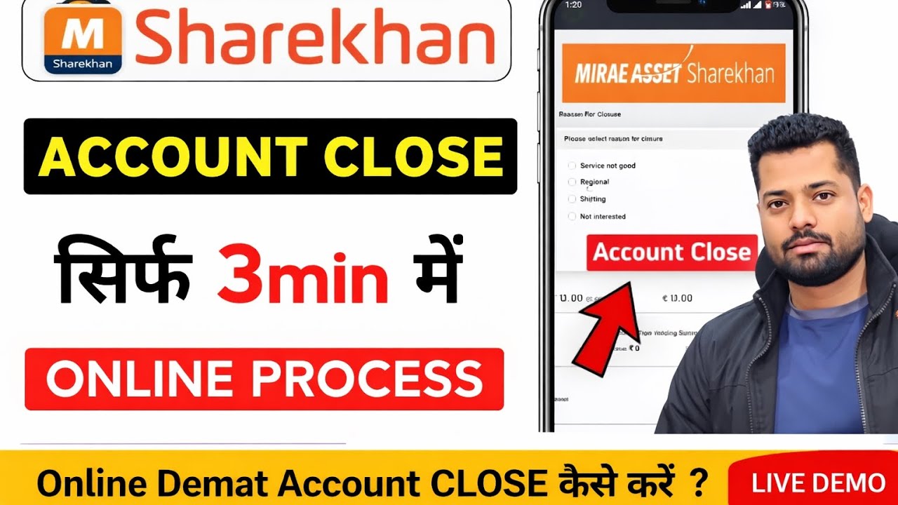 How to close sharekhan demat account online | Sharekhan Account Close ...