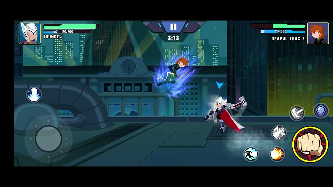 Thor In Stickman Heroes Gameplay Fight - YouTube