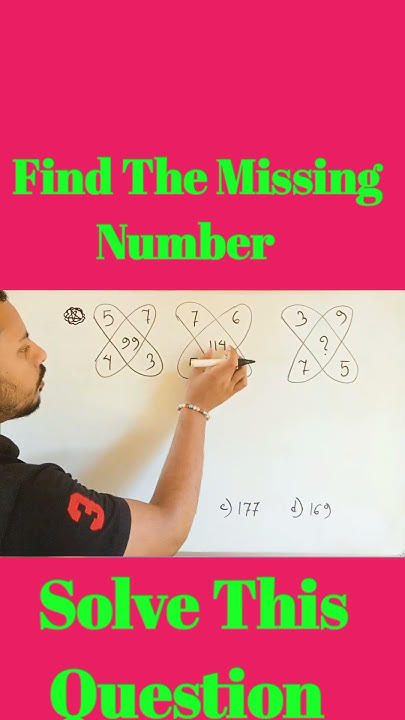 missing number।। missing number reasoning।। how to find missing number।।#ytshorts - YouTube