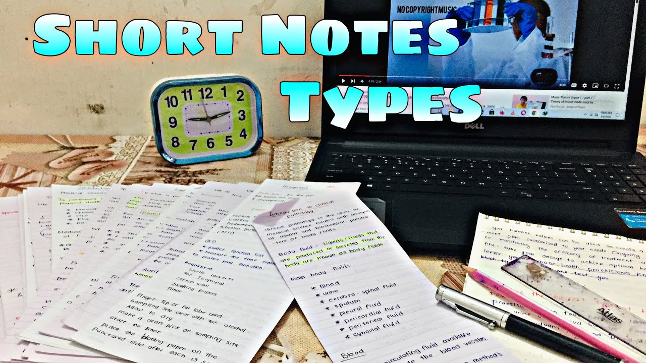 Short Note 📝 හදාගමු|Types of short notes #study #subscribe - YouTube