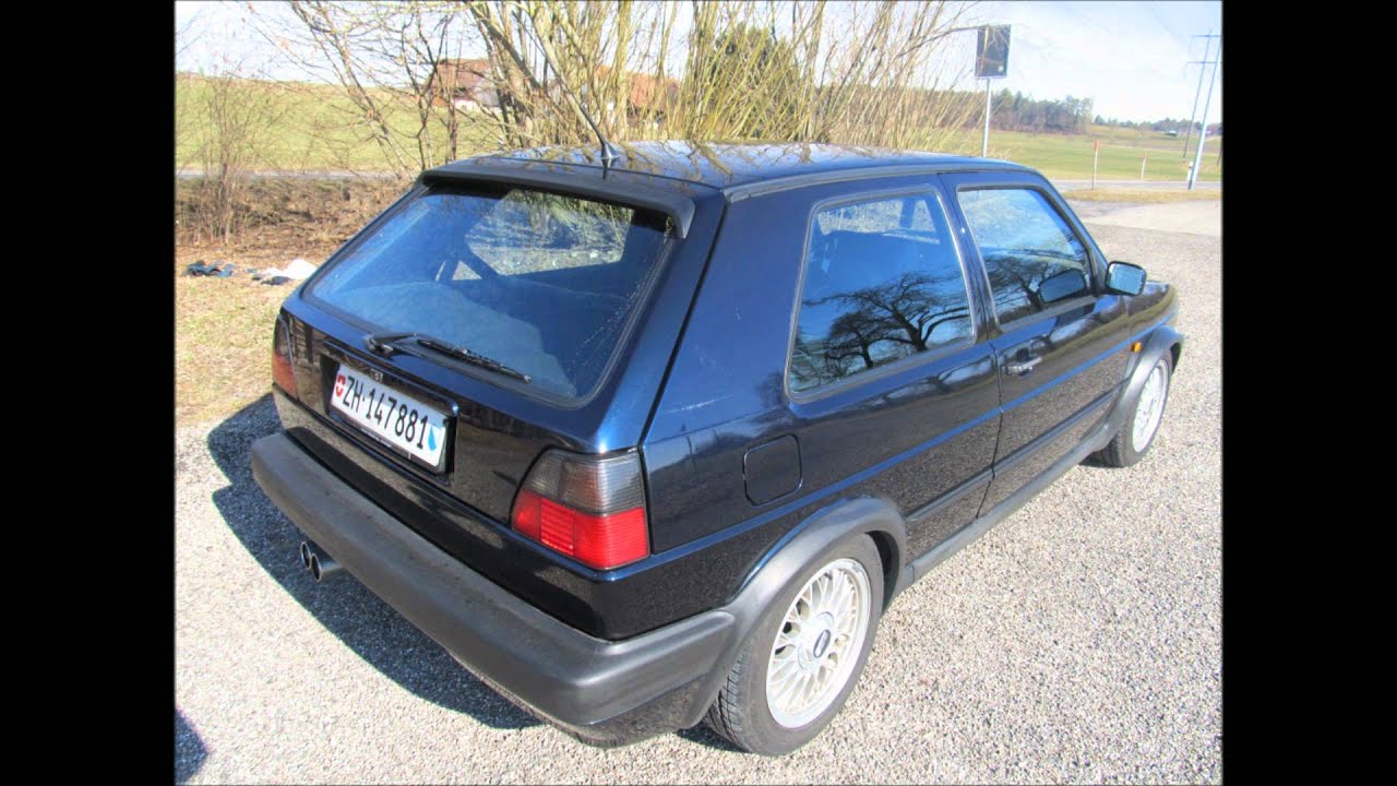 Golf 2 G60 Edition Blue 160 PS - YouTube