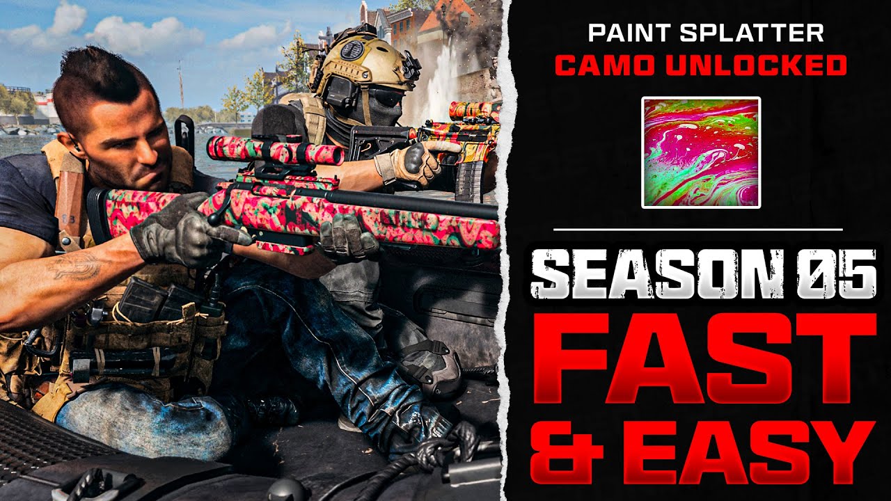 Unlock ALL Season 5 Reloaded Camo Rewards FAST/EASY (NEW MW2 Faction ...