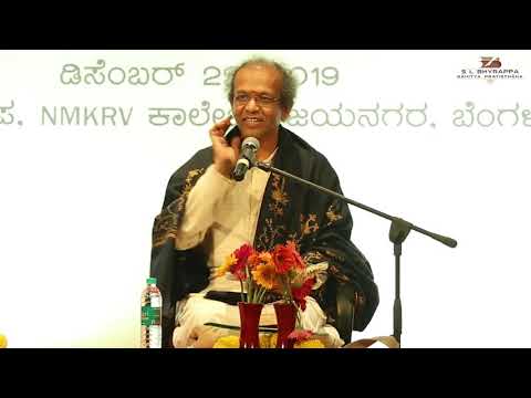 S. L. Bhyrappa  PARVA  Symposium 29 Dec 2019 Speech By Dr. R.Ganesh