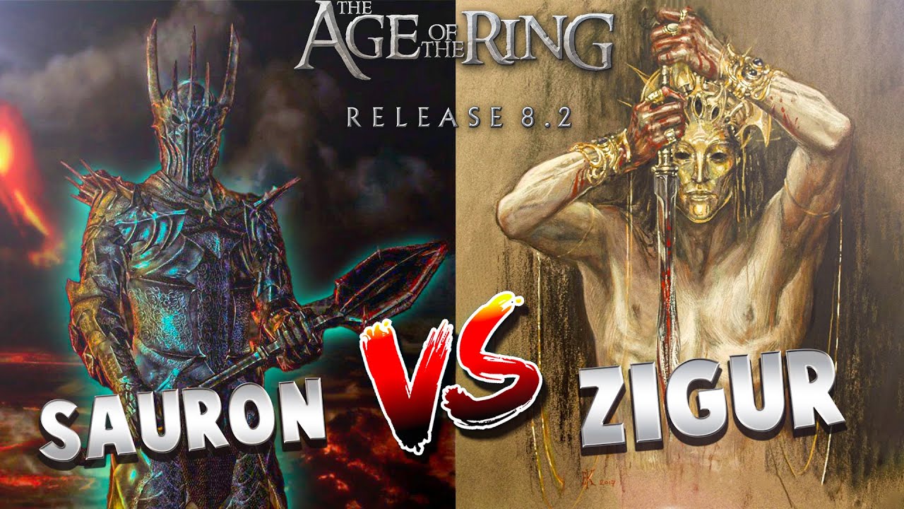 Big Fight! | Sauron vs Zigûr | Which one is stronger? | Age of the Ring ...