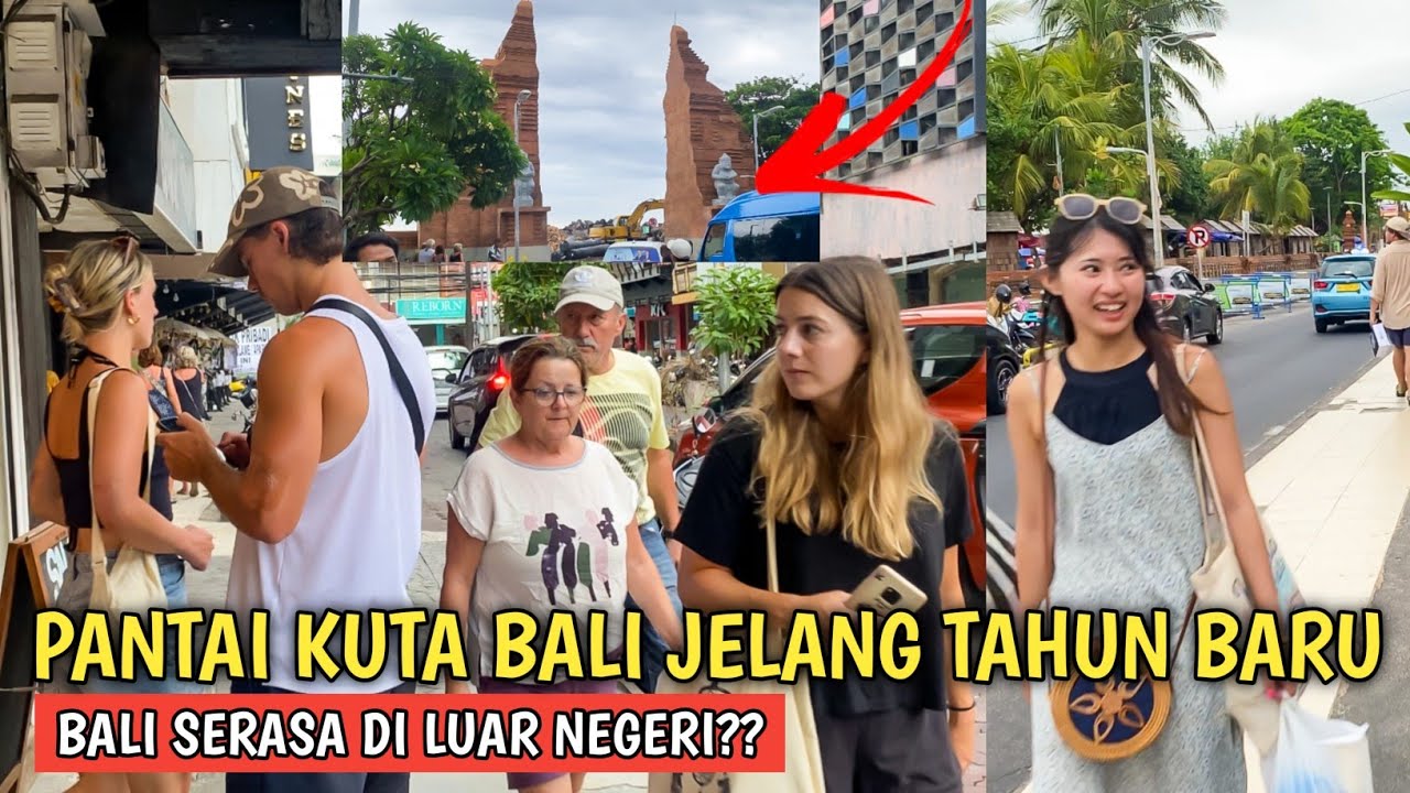 WOW PANTAI KUTA BALI SEKARANG TAMBAH RAMAI: SITUASI BALI SAAT INI - YouTube