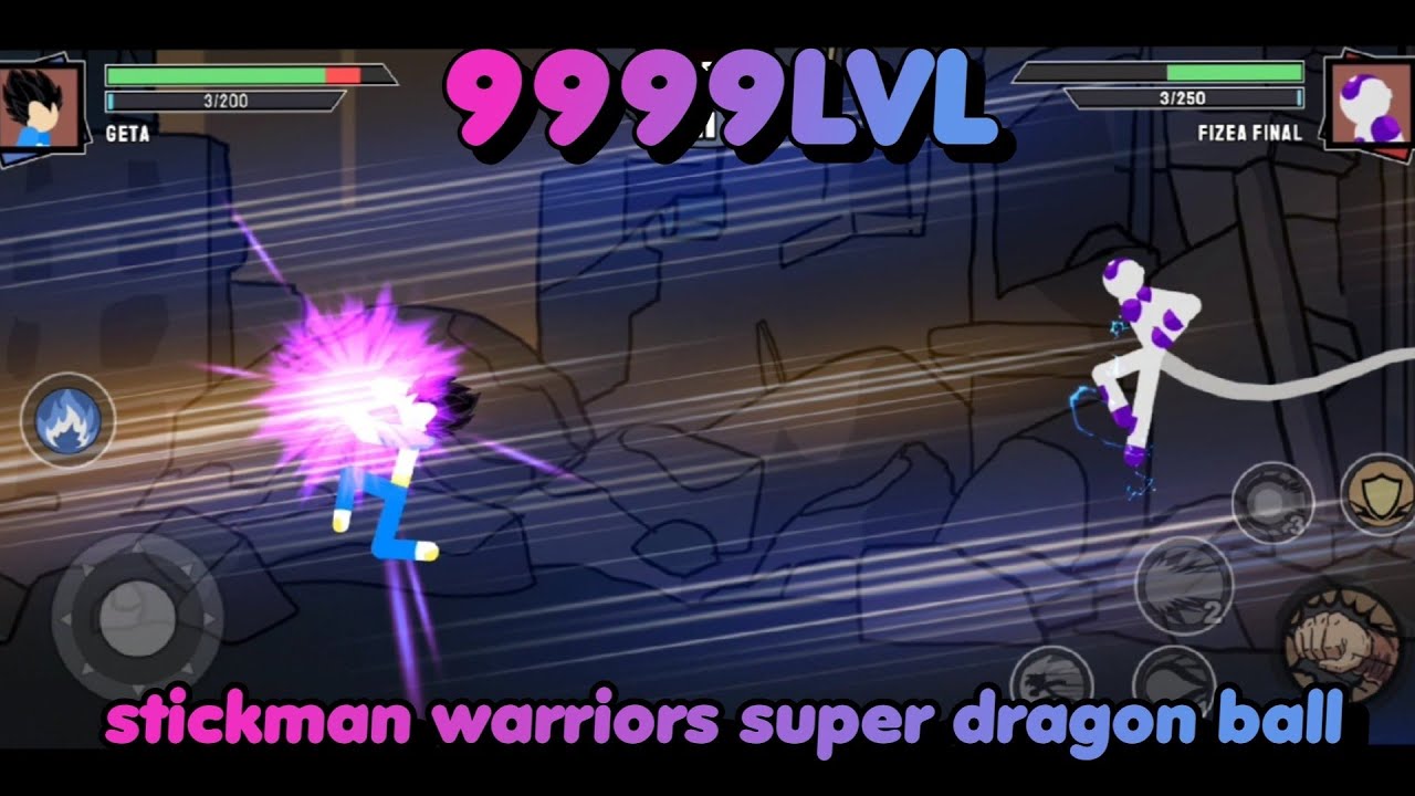 Stickman warriors super Dragon Ball AI PLAY l Gameplay - YouTube