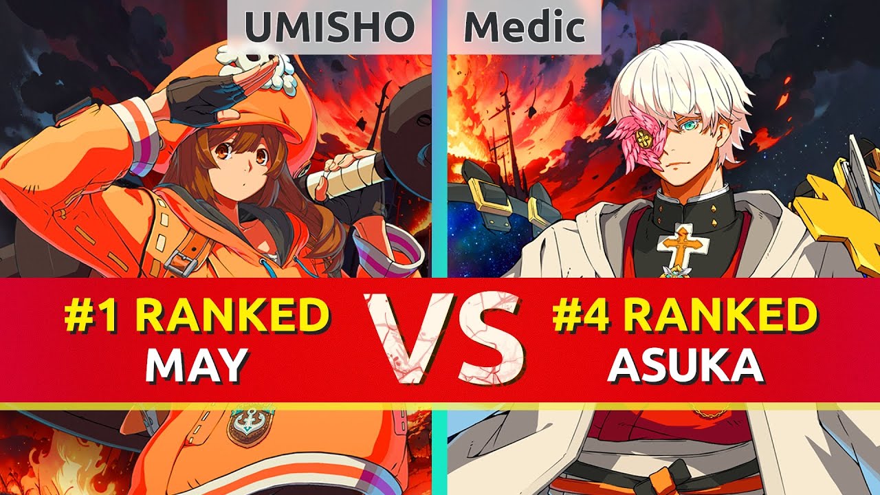 GGST UMISHO (#1 Ranked May) vs Medic (#4 Ranked Asuka). High Level ...