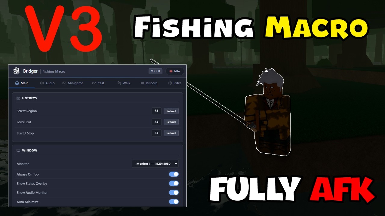 *V3* Fully AFK Fishing Macro for Bridger Western | By Repetitives - YouTube