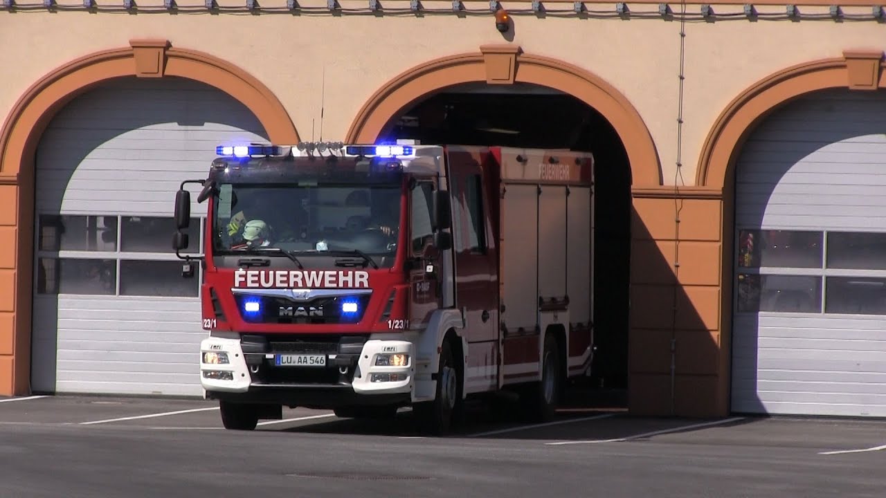 [Mit Alarmampel] ELW, TLF 60/10-20 & RW-TUIS der Werkfeuerwehr BASF ...