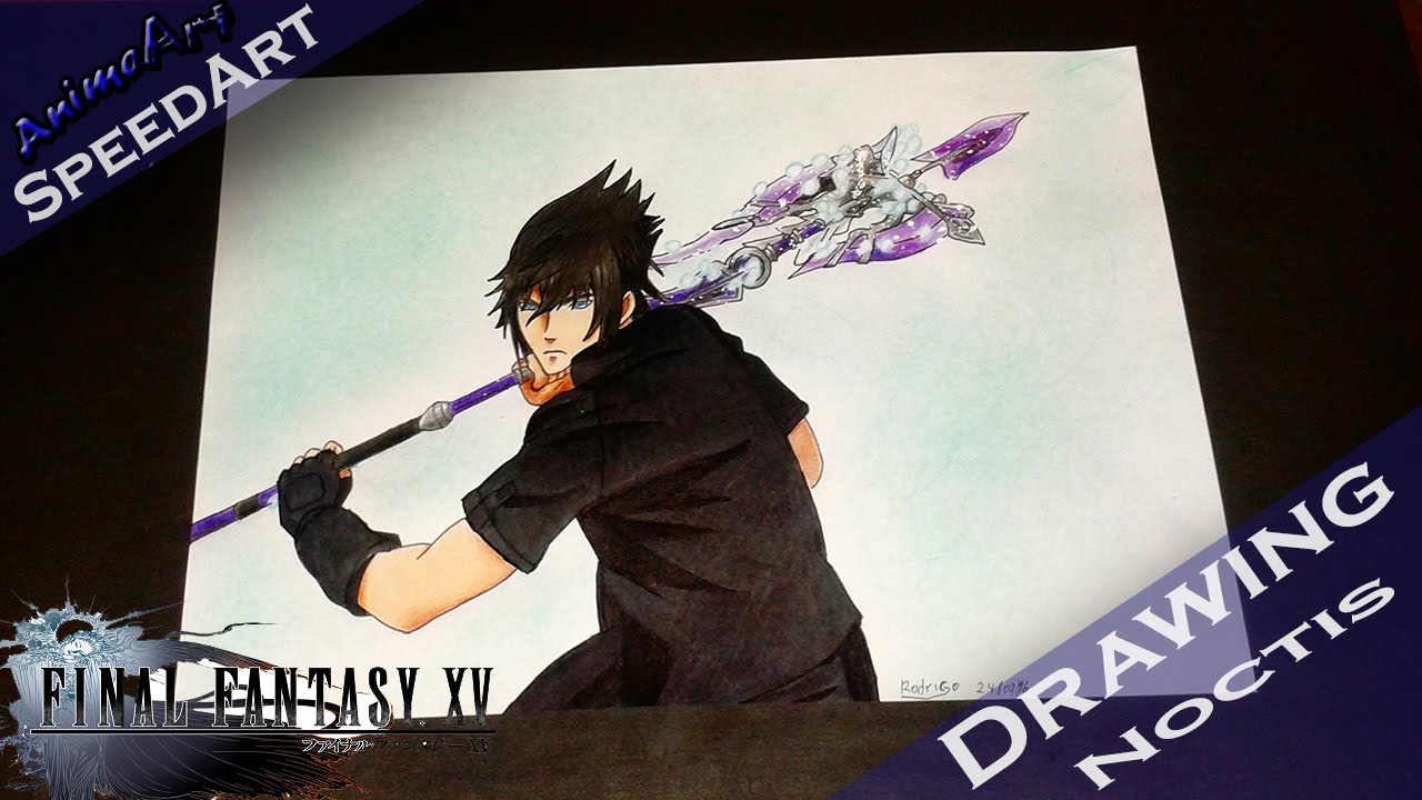 [SpeedArt] Drawing Noctis Lucis Caelum (Final Fantasy XV) - YouTube