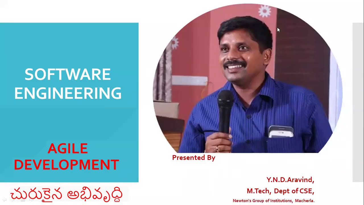 Agile Development By Mr Y N D Aravind Software Engineering Course Youtube