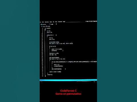 CodeForces C Game on Permutation Solution | #codeforces #cprogramming - YouTube