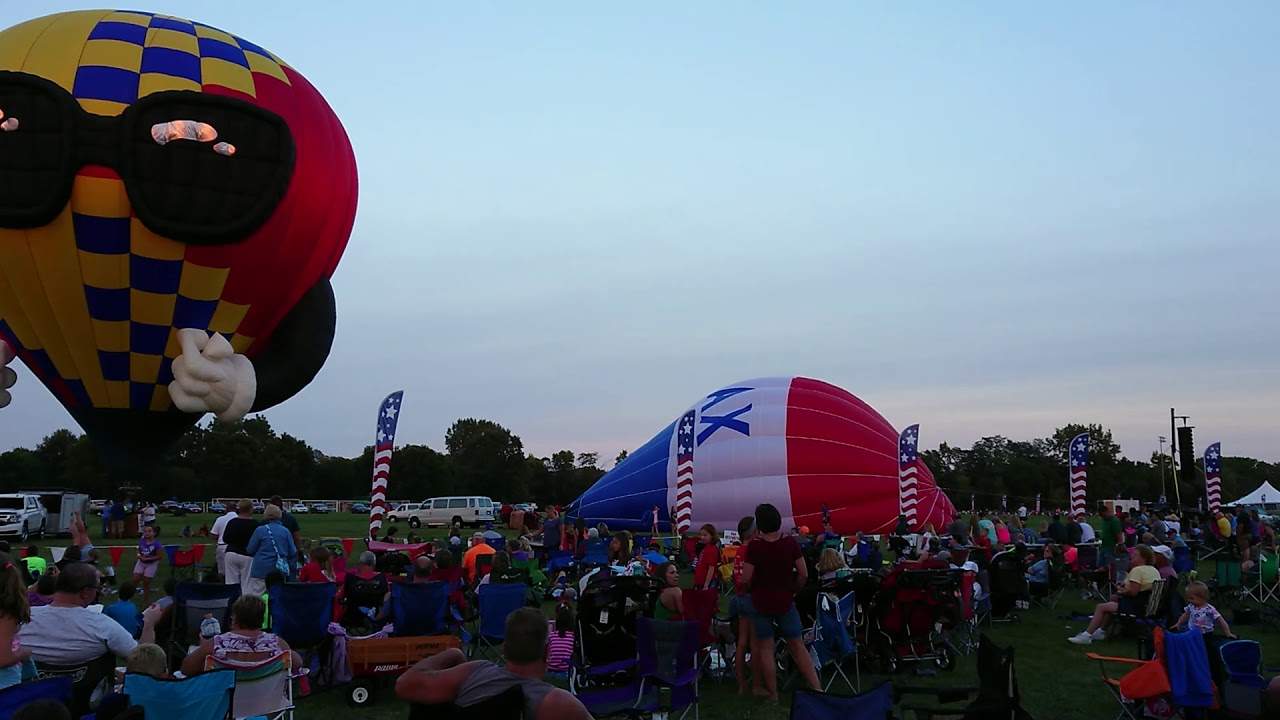 19th annual hot air balloon festival in Findlay, Ohio - YouTube