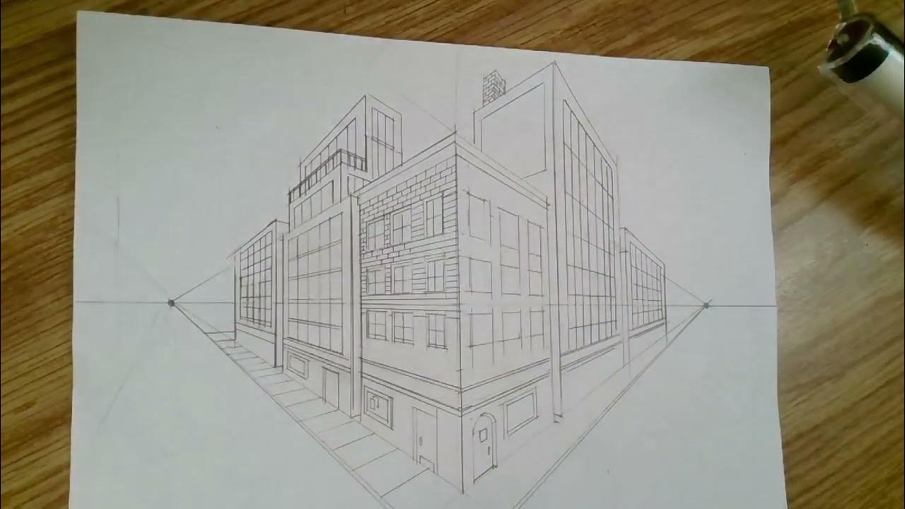 Two Point Linear perspective Part 5 - YouTube