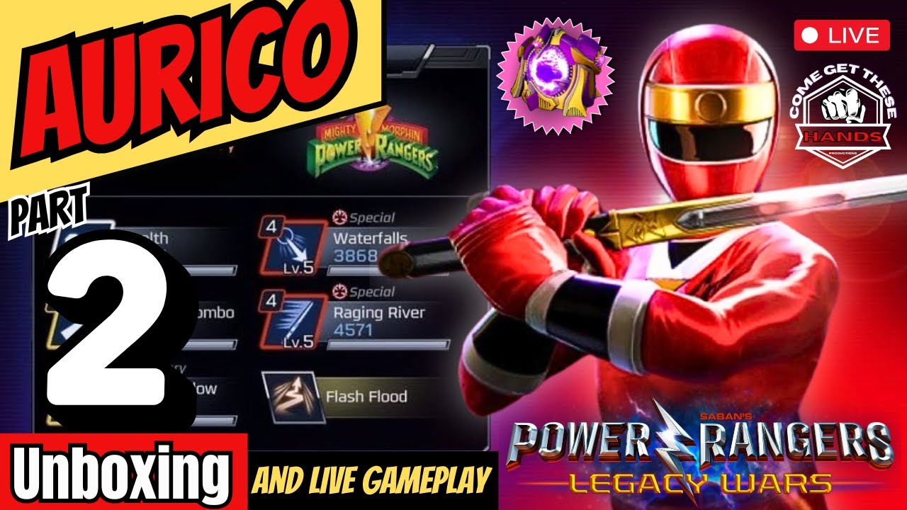 Power Rangers Legacy Wars ⚡️ | Red Aquitar Ranger Aurico Unboxing ...