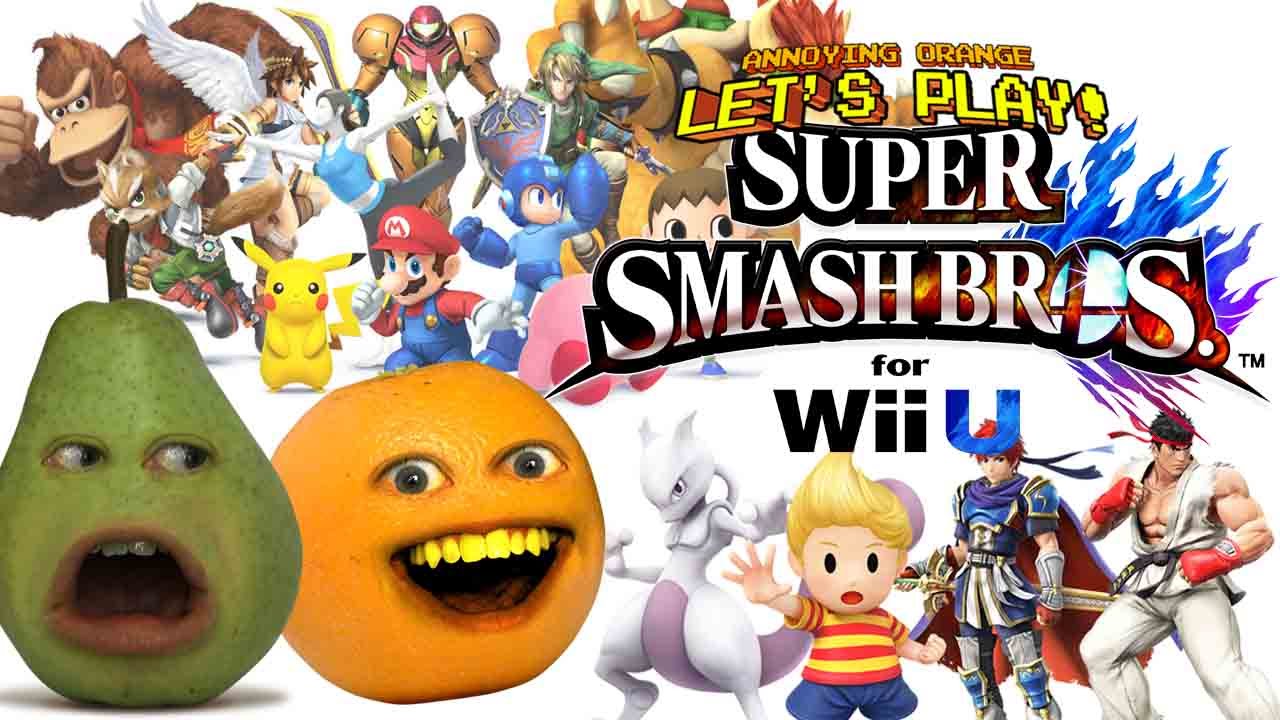 Annoying Orange & Pear Play SUPER SMASH BROS: Ryu vs Roy (New ...