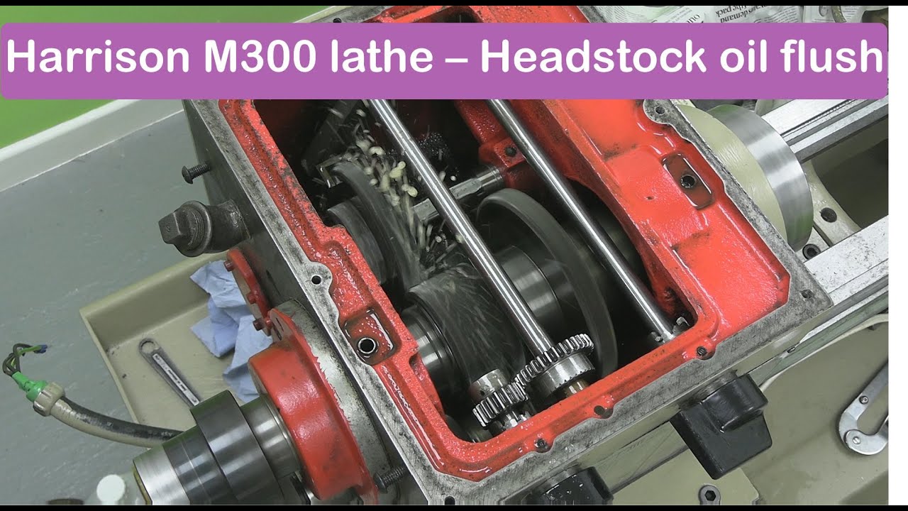 Harrison M300 - Headstock oil flush - YouTube