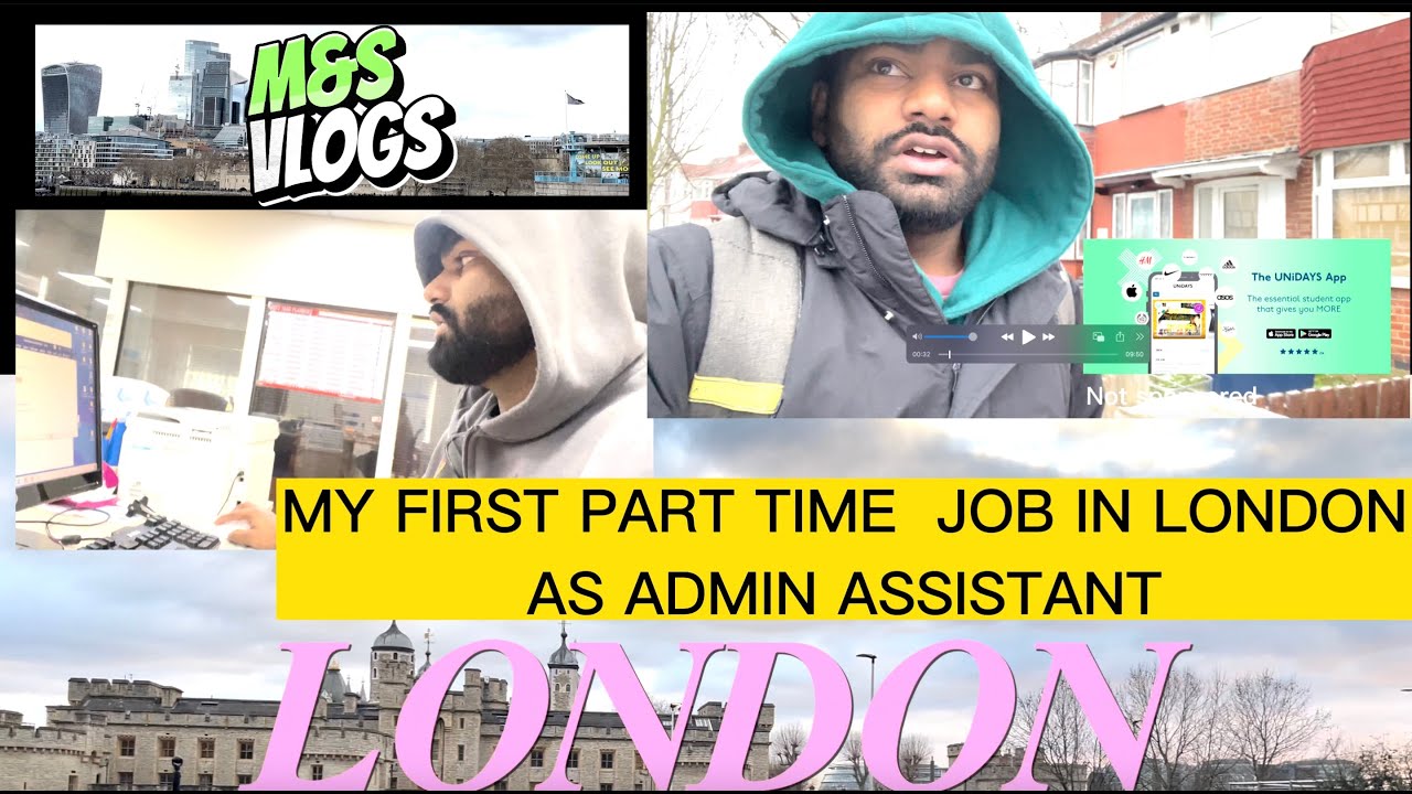 MY FIRST PART TIME JOB IN LONDON - YouTube